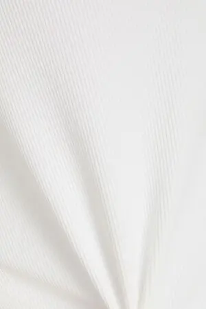 Zimmermann Ribbed Stretch-cotton Jersey Tank - White