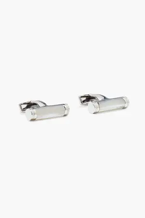 Tateossian Sterling Motherofpearl Cufflinks - Silver