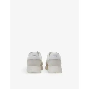 REISS Emmett V2 Bonded-leather Suede Running Trainers