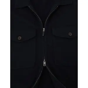 REISS Dunstall Four-pocket Knitted Jacket - Navy