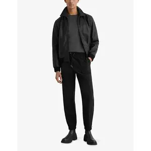 REISS Ascend Drawstring-waist Trousers - Black