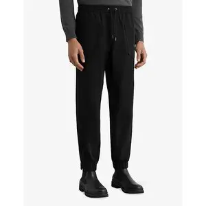 REISS Ascend Drawstring-waist Trousers - Black