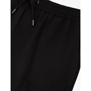 REISS Ascend Drawstring-waist Trousers - Black