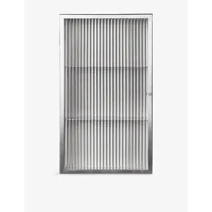 FERM LIVING Haze Stainless- And Glass Cabinet 60cm - Steel