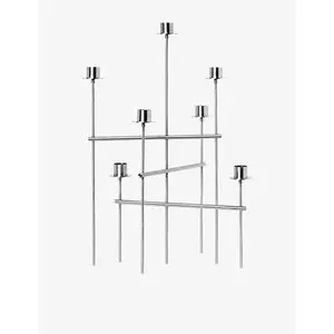FERM LIVING Elysia Stainless- Candelabra 41.7cm - Steel