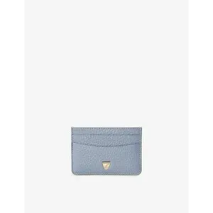 ASPINAL OF LONDON Branded Leather Card Holder - Skyblue