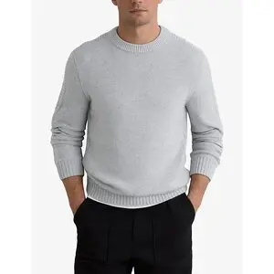 REISS Beech Knitted Wool-blend Jumper - Soft Grey