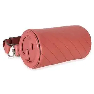 Gucci Diagonal Quilted Calfskin Blondie Barrel Bag - Pink