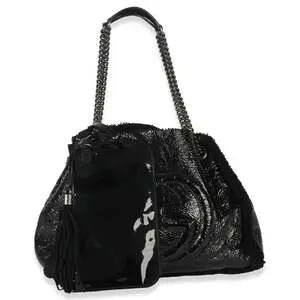 Gucci Patent Shearling Soho Hobo