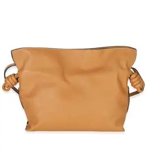 LOEWE Warm Desert Nappa Calfskin Medium Flamenco Knot Clutch