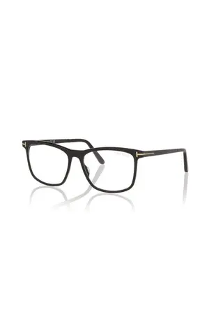 TOM FORD 56mm Square Optical Glasses - Black