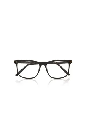 TOM FORD 56mm Square Eyeglasses - Black
