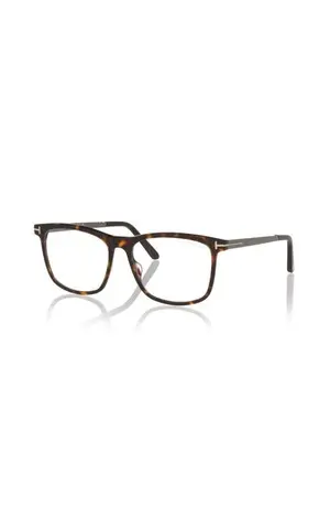 TOM FORD 56mm Square Optical Glasses - Tortoise