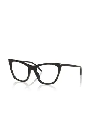 Saint Laurent 55mm Cat Eye Optical Glasses - Black
