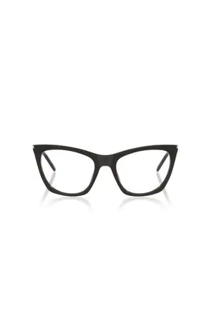 Saint Laurent 55mm Cat Eye Optical Glasses - Black