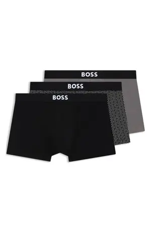 BOSS Assorted 3-pack Stretch Cotton Trunks - Open Beige