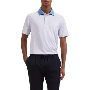Bugatchi Three-button Performance Polo - Jojoba