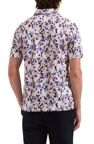 Bugatchi Hendrix Floral Pima Cotton Polo