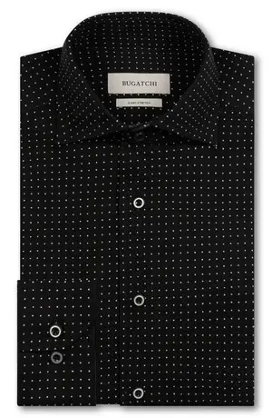 Bugatchi Devon Ooohcotton® Micro Dot Print Button-up Shirt