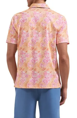 Bugatchi Hendrix Floral Pima Cotton Polo