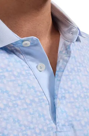 Bugatchi Three-button Performance Polo
