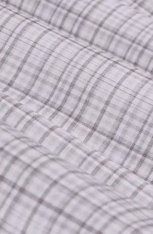 Bugatchi Miles Ooohcotton® Shadow Plaid Short Sleeve Button-up Shirt