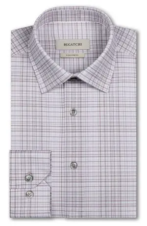 Bugatchi James Ooohcotton® Plaid Button-up Shirt - Limestone