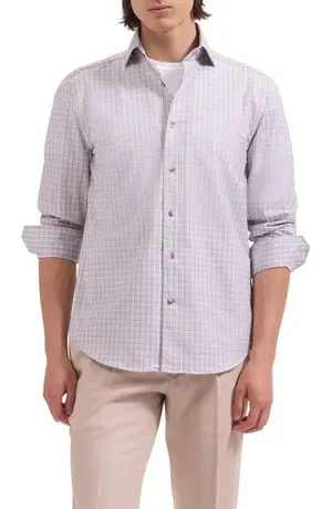 Bugatchi Devon Ooohcotton® Shadow Plaid Button-up Shirt