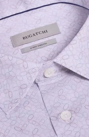 Bugatchi James Ooohcotton® Geo Floral Button-up Shirt