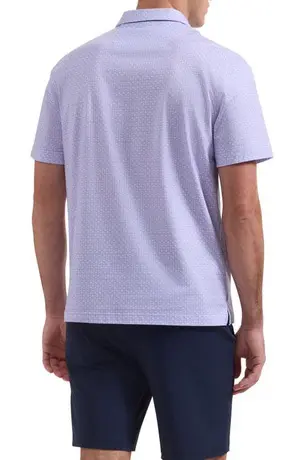 Bugatchi Victor Ooohcotton® Palm Tree Print Polo - Lavender