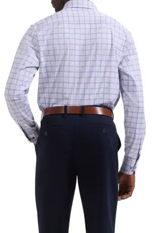 Bugatchi Jimmy Ooohcotton® Plaid Button-up Shirt - Dusty Pink