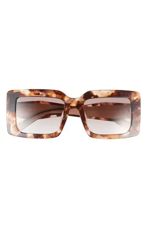 Prada 53mm Rectangular Sunglasses - Caramel Tortoise/brown