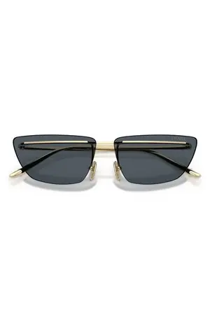Prada 64mm Oversize Butterfly Sunglasses