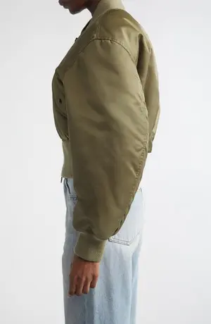 Saint Laurent Cropped Bomber Jacket