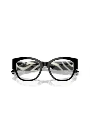 Dolce & Gabbana 51mm Butterfly Eyeglasses - Black