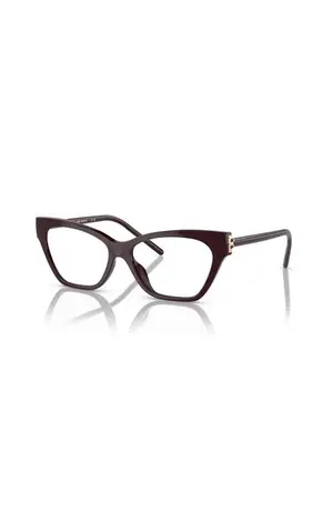 Tory Burch 54mm Cat Eye Optical Glasses - Red