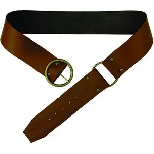 Anna Sui O-ring Leather Belt - Oak