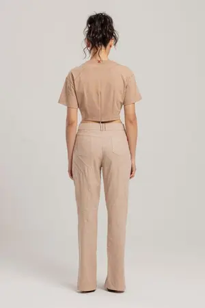 PCFG Linen Blend Boomerang Pant