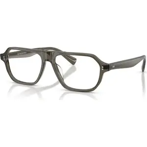 Oliver Spencer 56mm Irregular Optical Glasses - Grey