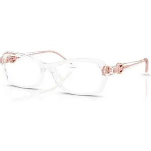 Michael Kors 54mm Round Optical Glasses - Transparent