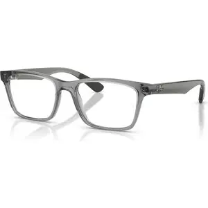 Ray-ban 53mm Square Full Rim Eyeglasses - Grey