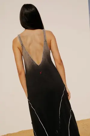 PCFG Acid Wash Maxi Dress