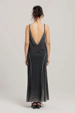 PCFG Acid Wash Maxi Dress