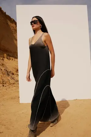 PCFG Acid Wash Maxi Dress