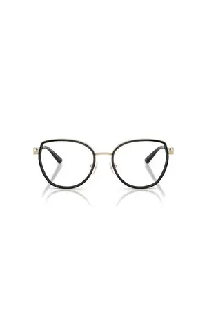Michael Kors 53mm Round Eyeglasses - Black