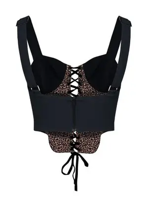 PCFG Free Heaven Leopard Corset Top