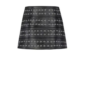 PCFG Birdeye Leather Mini Skirt