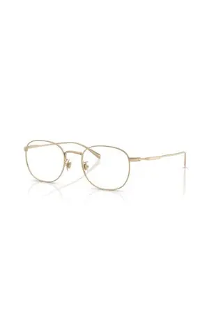 Brooks Brothers 50mm Round Optical Glasses - Gold