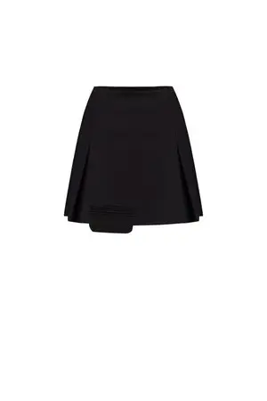 PCFG Pleated Mini Skirt - Black