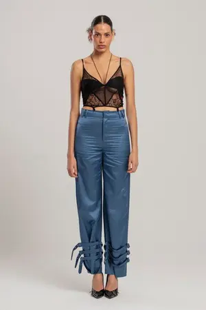 PCFG Linen Blend Shiny Pant